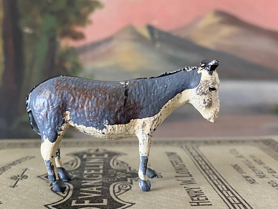 Antique Miniature Britains Lead Donkey Tiny Hollow Metal Donkey Made in ...