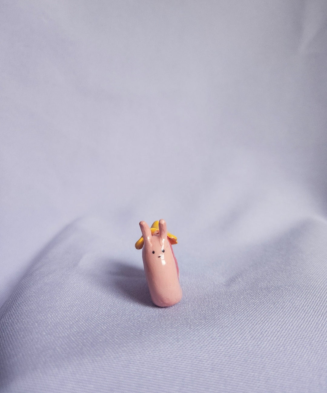 Small Clay Flower Snail Critter Desk Buddy Figurine Handmade Desk Decor ...