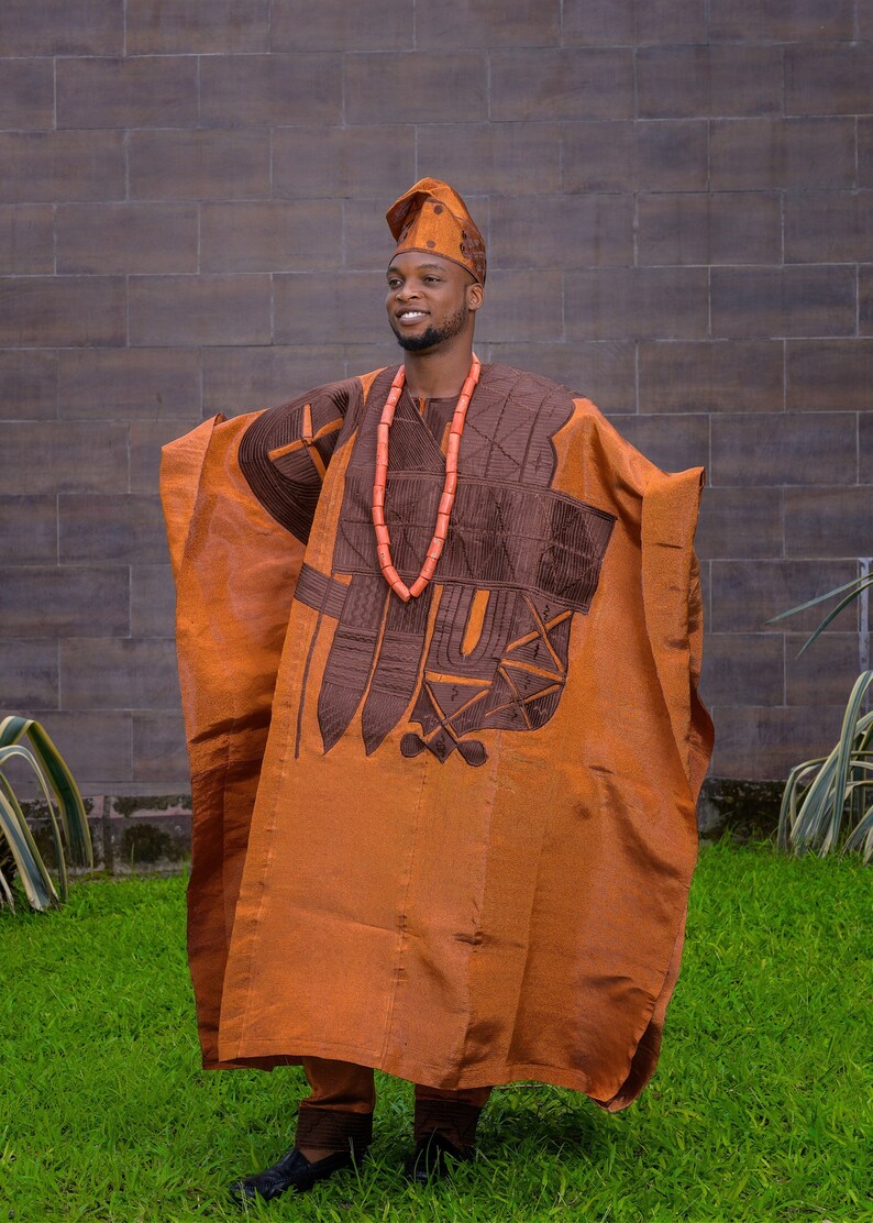 Aso Oke for Couple | Aso Oke Agbada | Aso Oke Blouse and Skirt (please ...