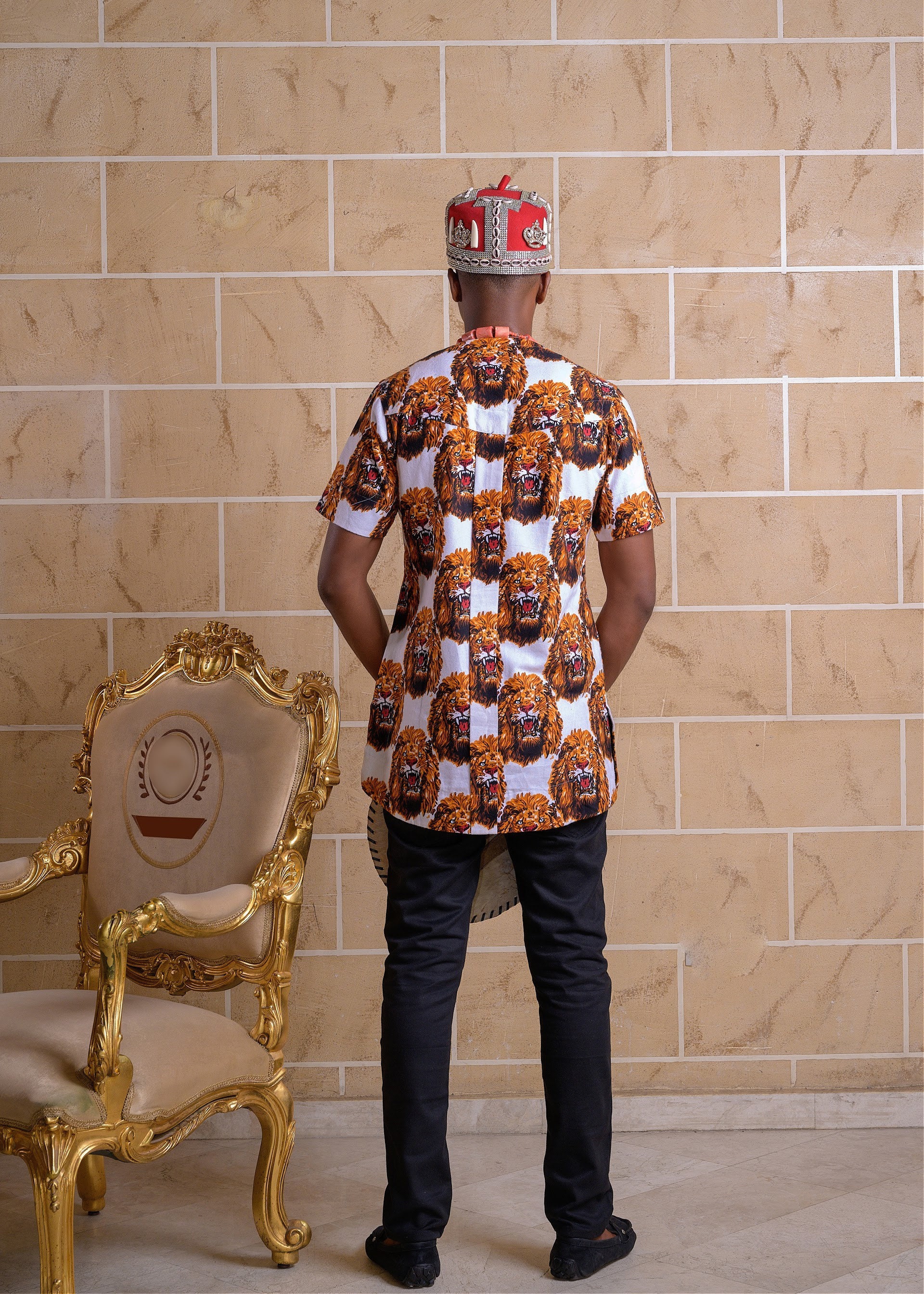 Couple Igbo Outfits | Men Isi Agu Shirt | Women George Blouse ...