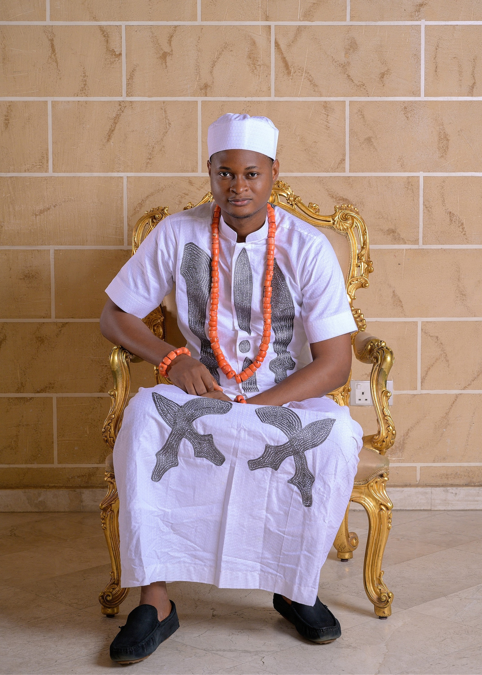 Traditional Bini Wedding Outfits for Couple | Edo Couple Outfits | Benin Couple Outfits | Please ...