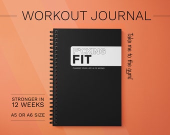 Fitness Tracker Notebook - Etsy