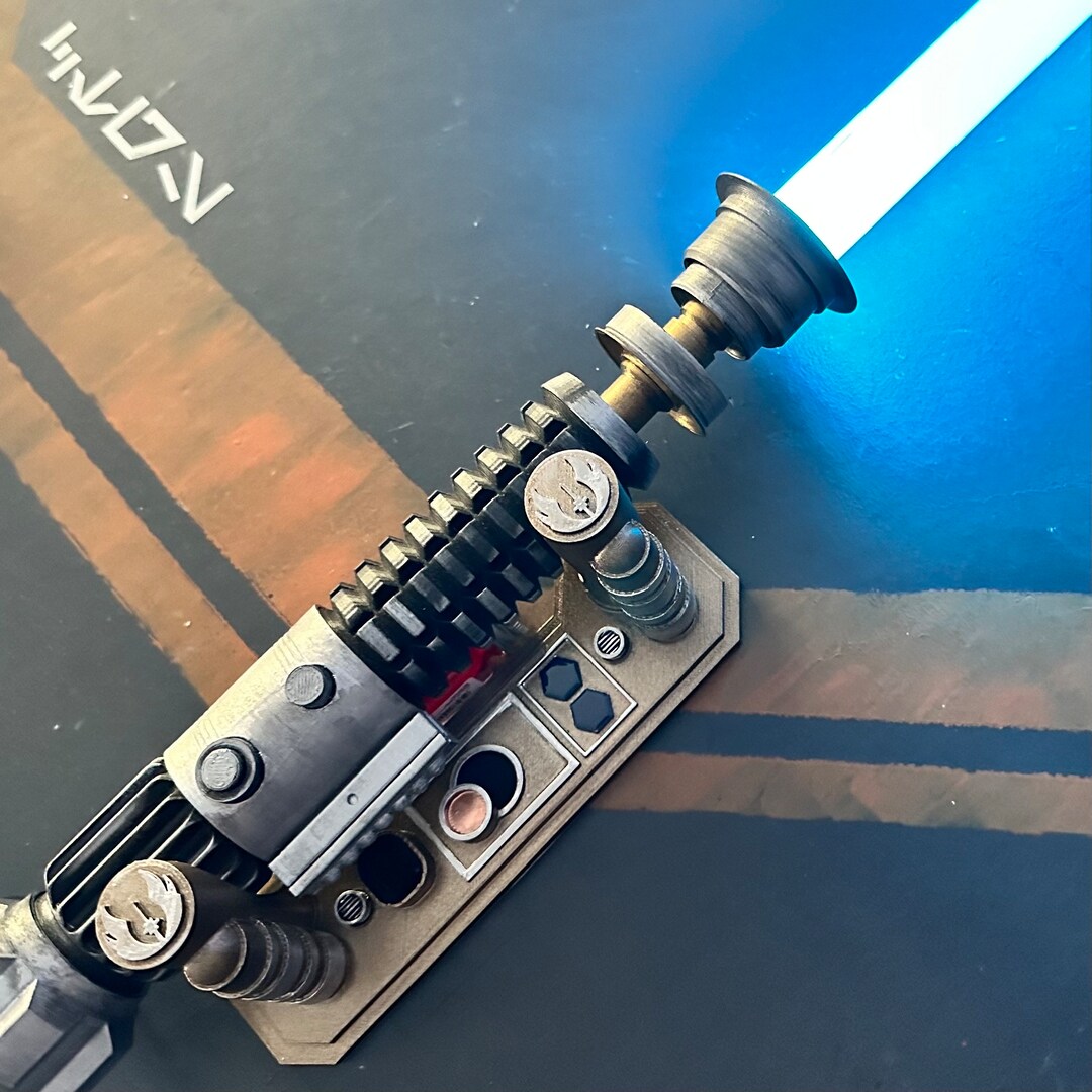 Lightsaber Wall Display Holder With Blade Support Old Republic Bronze ...