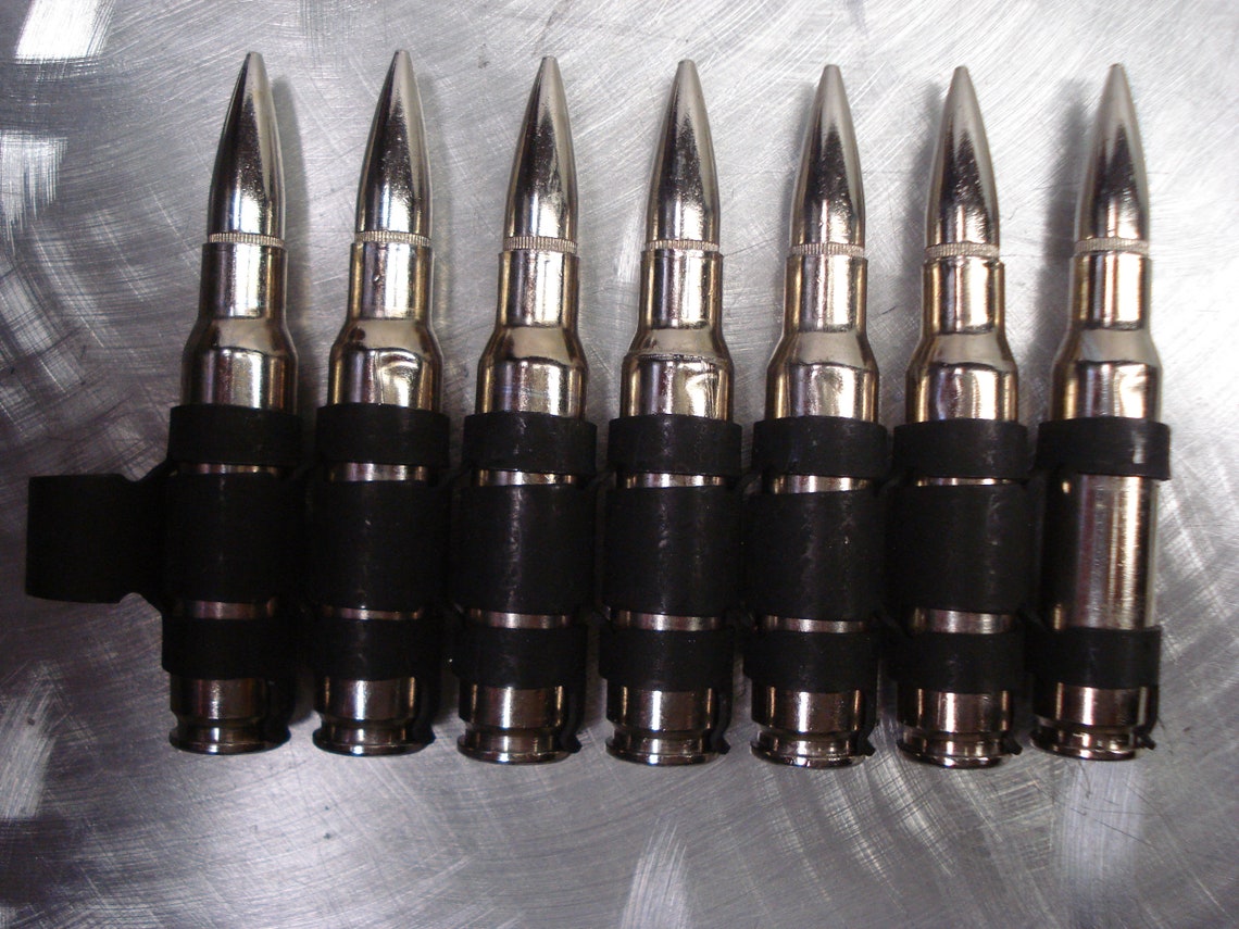 BLACK METAL M60 Bullet Belt Brass Shell Black Link 003 - Etsy