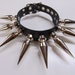 EURONYMOUS High-quality Handcrafted Giant Silver Spikes Choker - Etsy