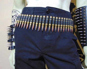 BLACK METAL M60 Bullet Belt Brass Shell Black Link 003 - Etsy