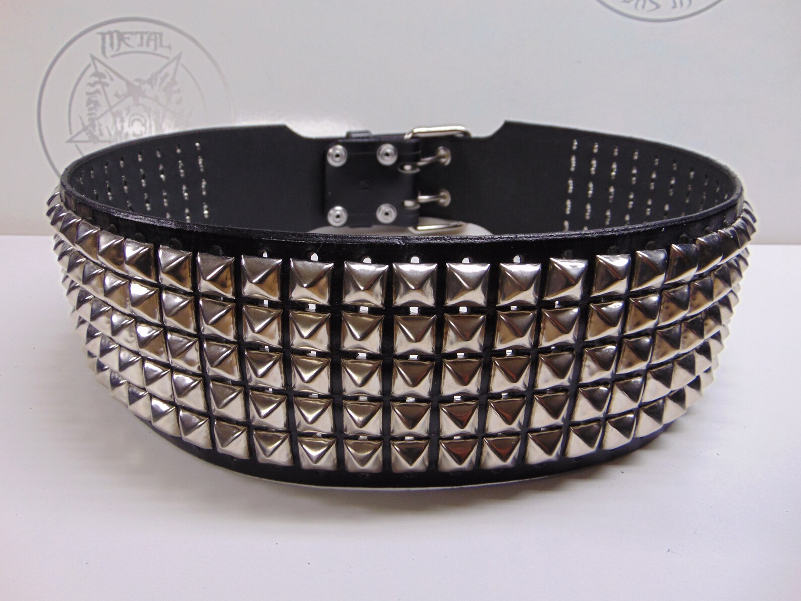 HORG Leather Old School Pyramid Studded Belt - Etsy