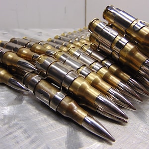 SYMPHONY METAL M60 Bullet Belt - Brass Shell Black Link 004 - Etsy