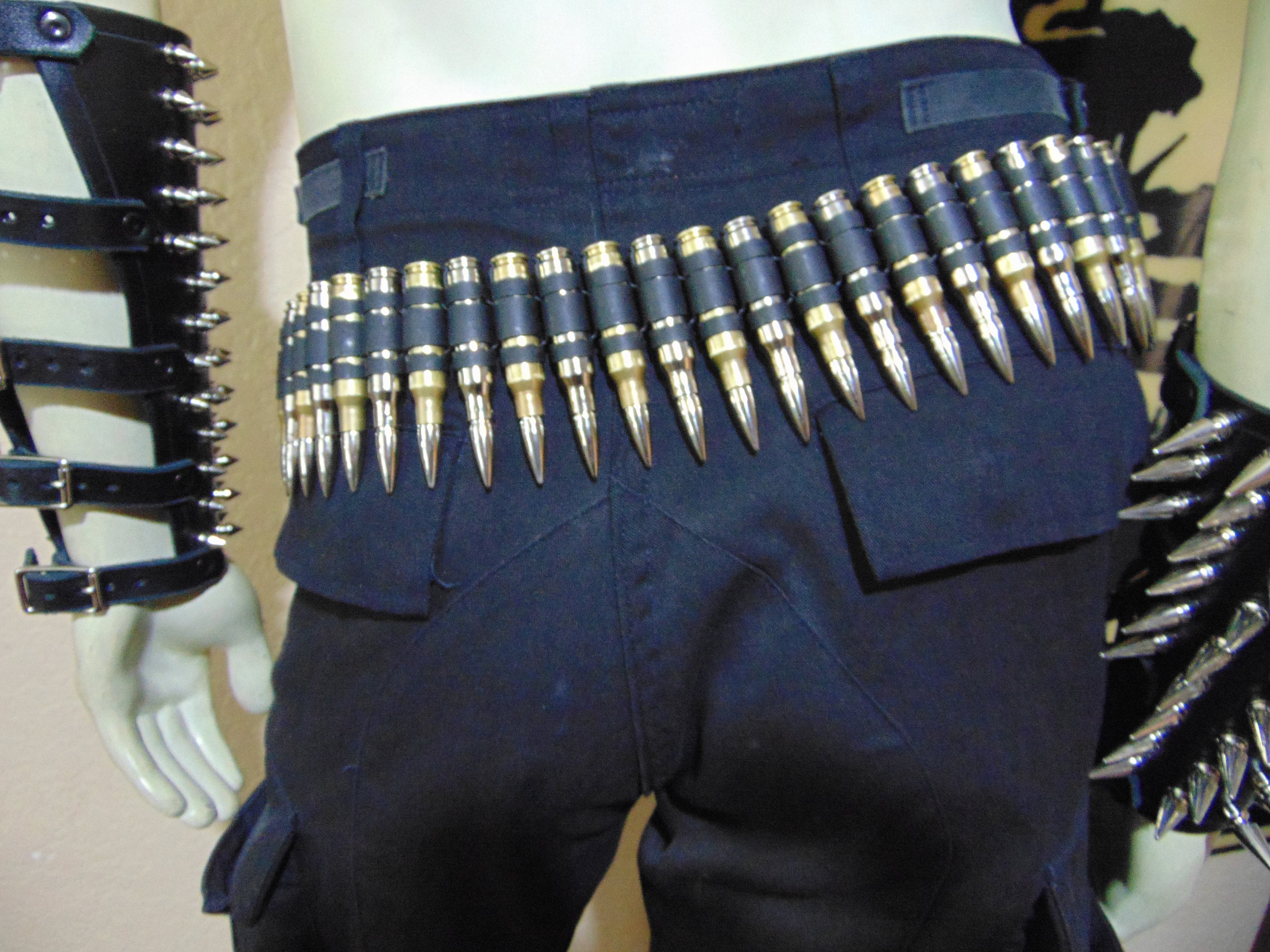 STONE METAL M60 Bullet Belt Brass Shell Black Link 025 - Etsy