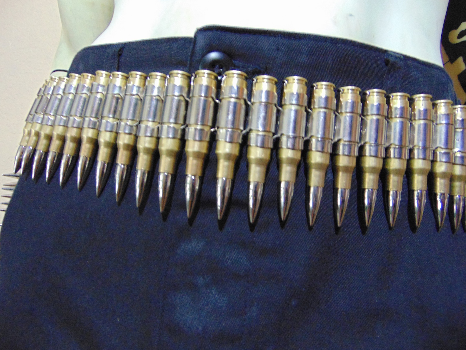 SYMPHONY METAL M60 Bullet Belt Brass Shell Black Link 004 - Etsy