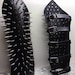BETHLEHEM Pair of Spiked Genuine Leather Shin Guards Black Metal - Etsy UK