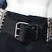 BRUCE DICKINSON Leather Old School Silver Pyramid Studded Belt - Etsy