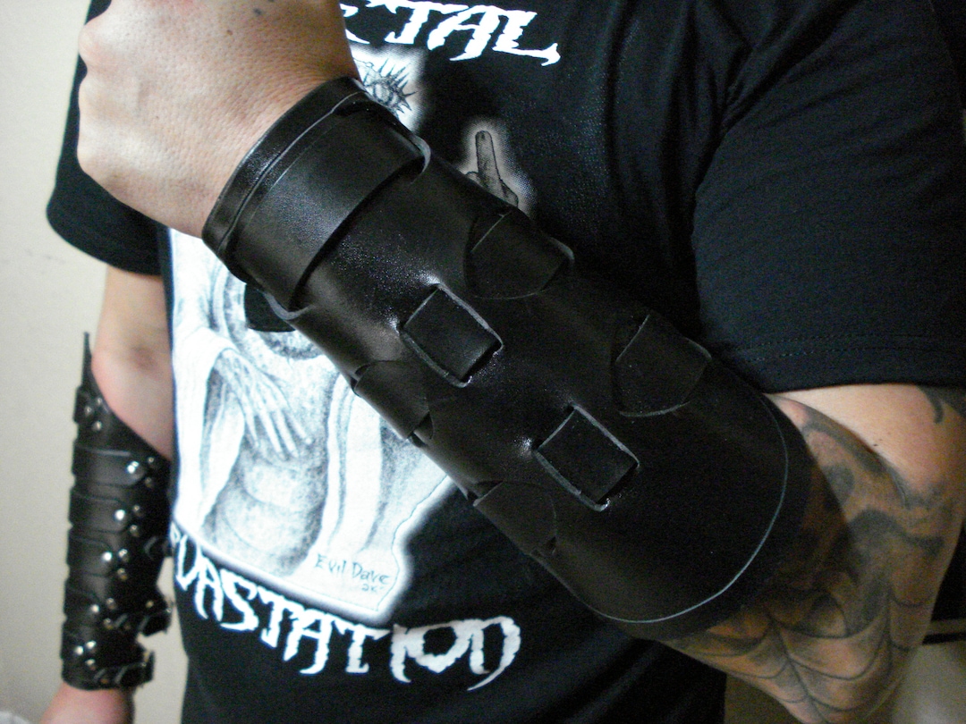 TYPE O NEGATIVE Full Strapped Genuine Leather Gauntlet Goth Metal - Etsy