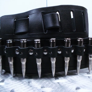 HOEST Leather Guitar Strap With Bullets Black Metal - Etsy
