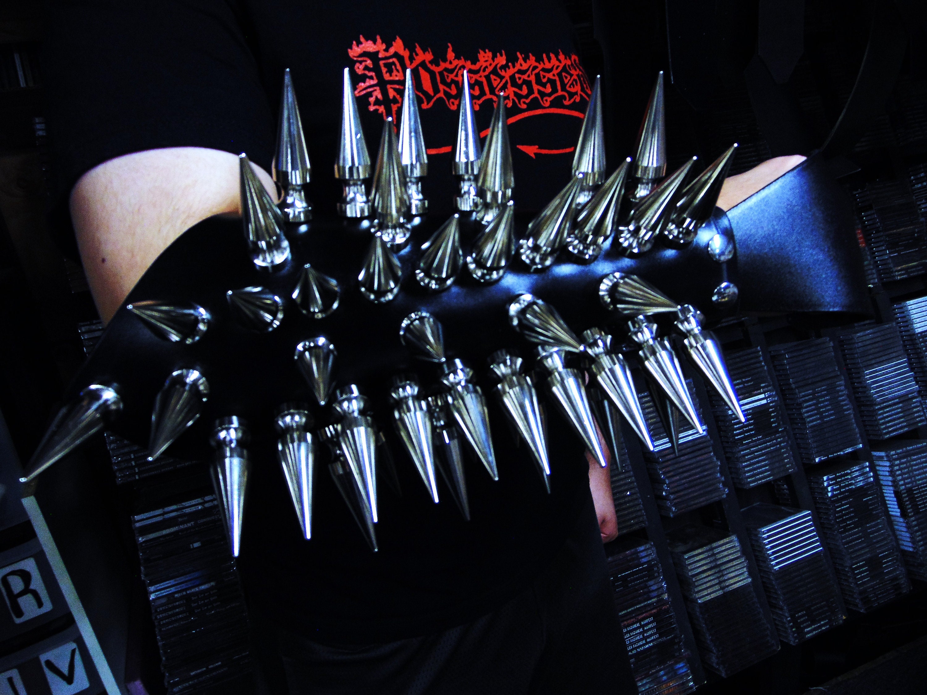 PORTAL Brutal Giant Screw-back Genuine Leather Large Gauntlet - Etsy