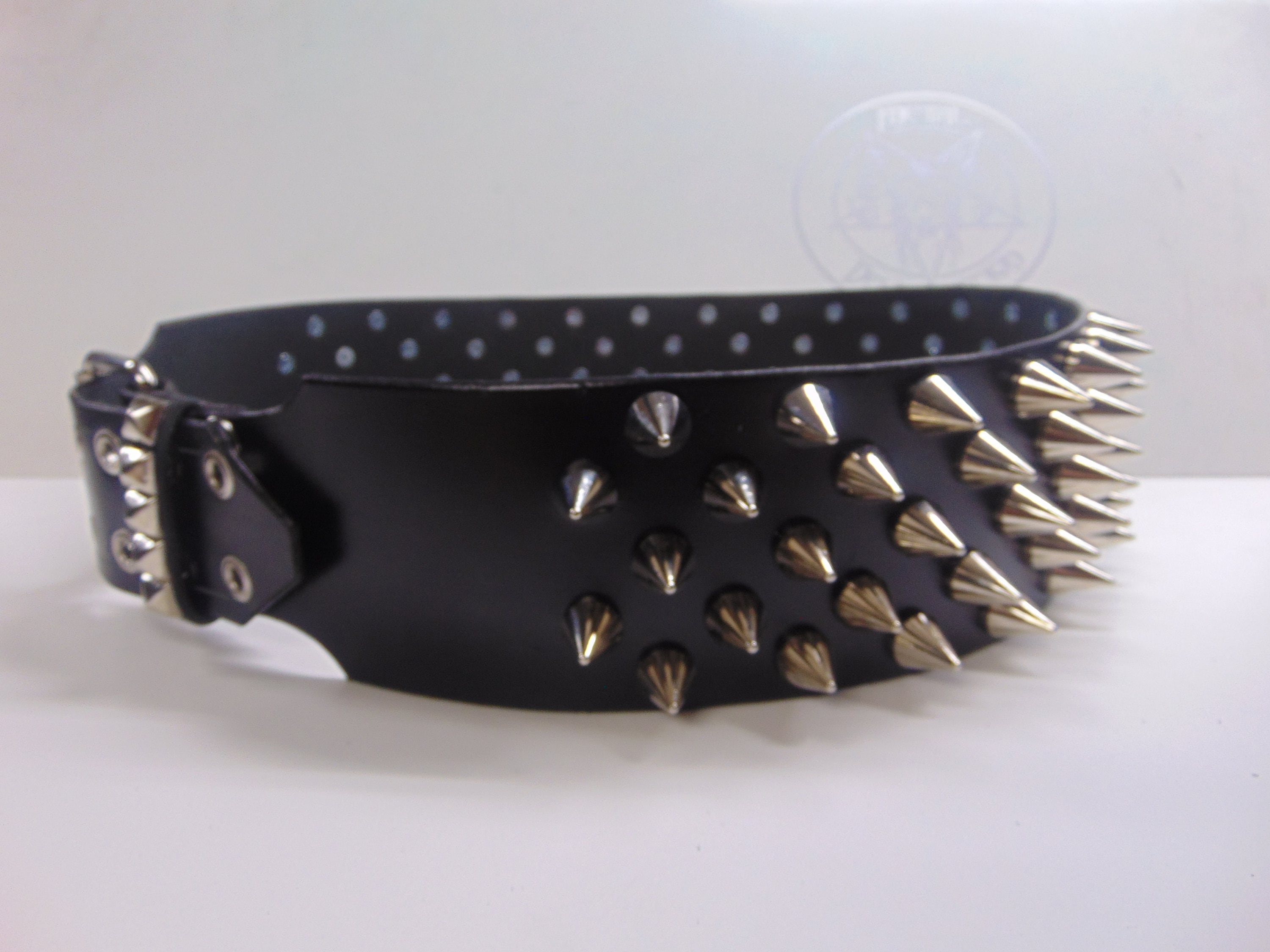 NORDJEVEL Leather Old School Heavy Bulldog Spikes Belt - Etsy