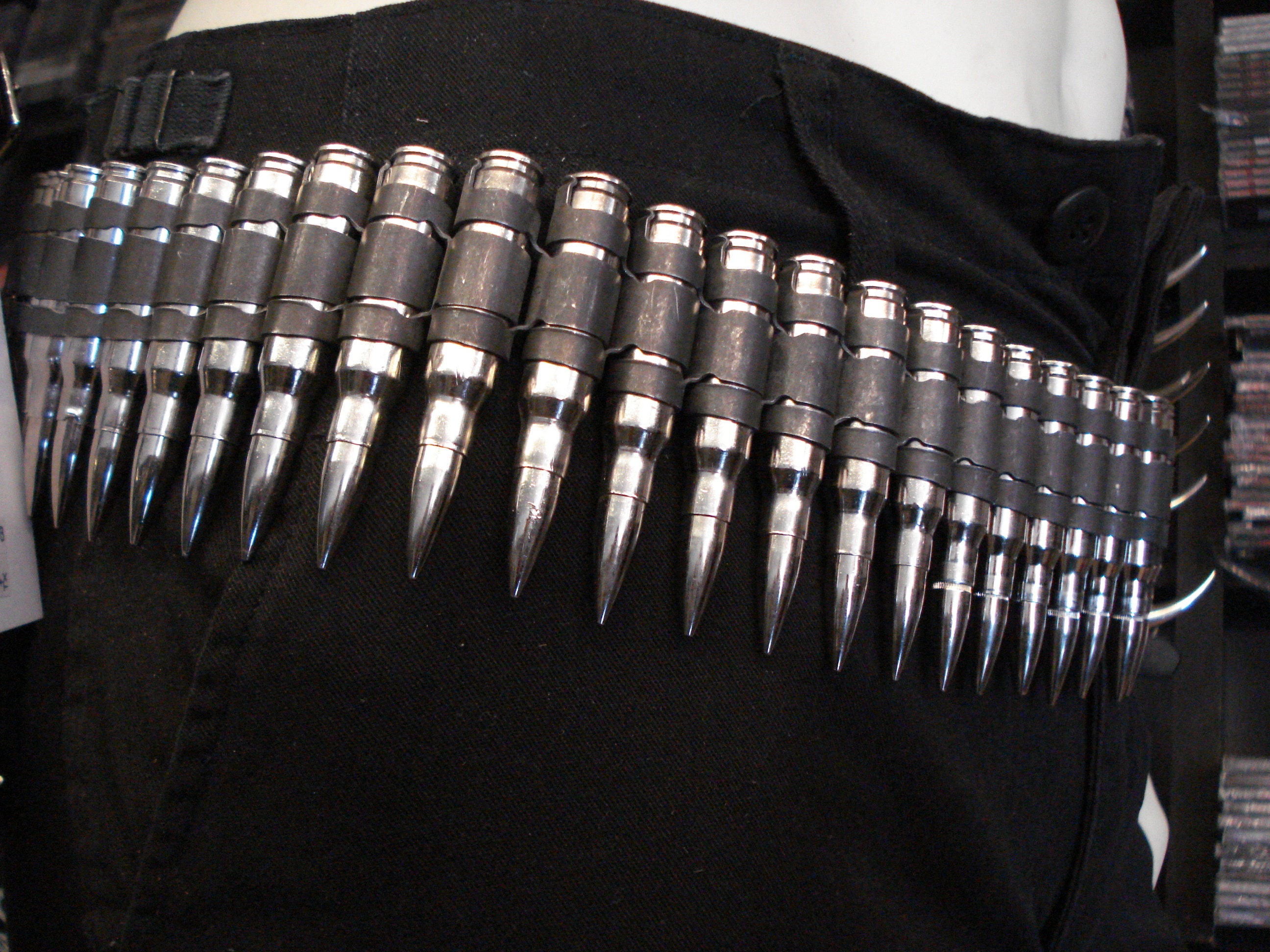 BLACK METAL M60 Bullet Belt Brass Shell Black Link 003 - Etsy