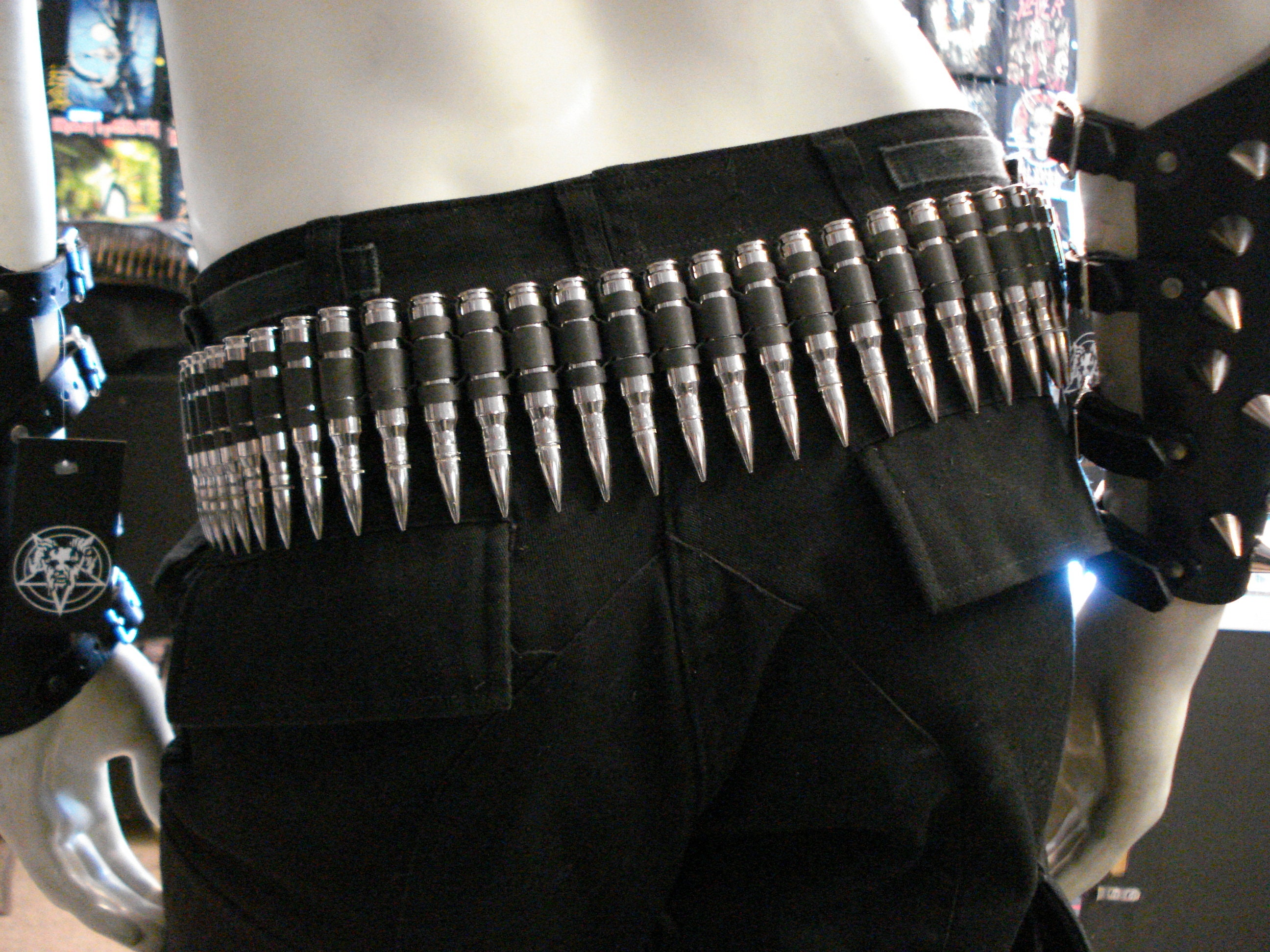 BLACK METAL M60 Bullet Belt Brass Shell Black Link 003 - Etsy