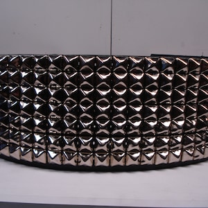 BRUCE DICKINSON Leather Old School Silver Pyramid Studded Belt - Etsy