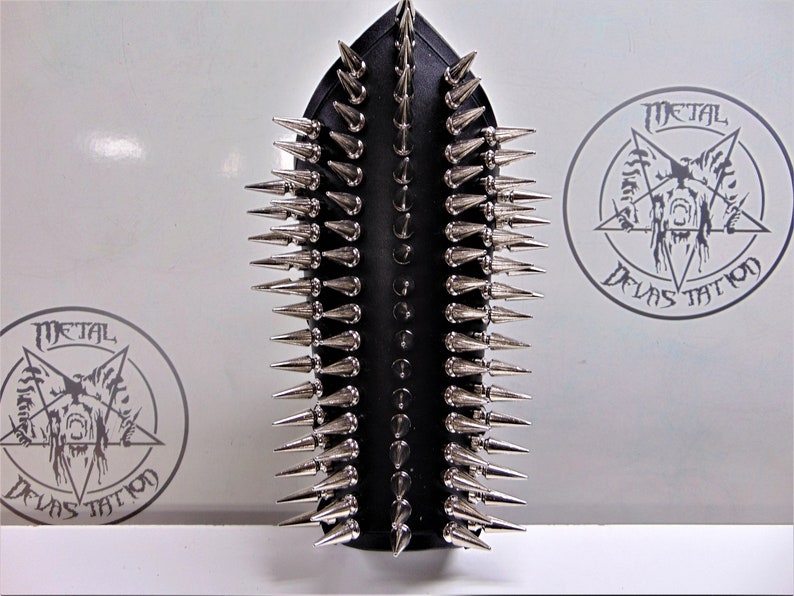 SATANIC WARMASTER Brutal Spiked Genuine Leather Gauntlet - Etsy
