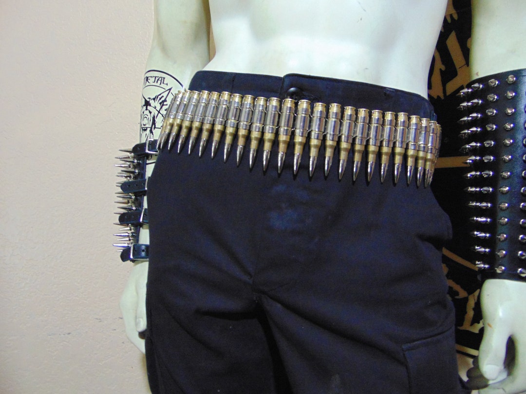 SYMPHONY METAL M60 Bullet Belt - Brass Shell Black Link 004 - Etsy