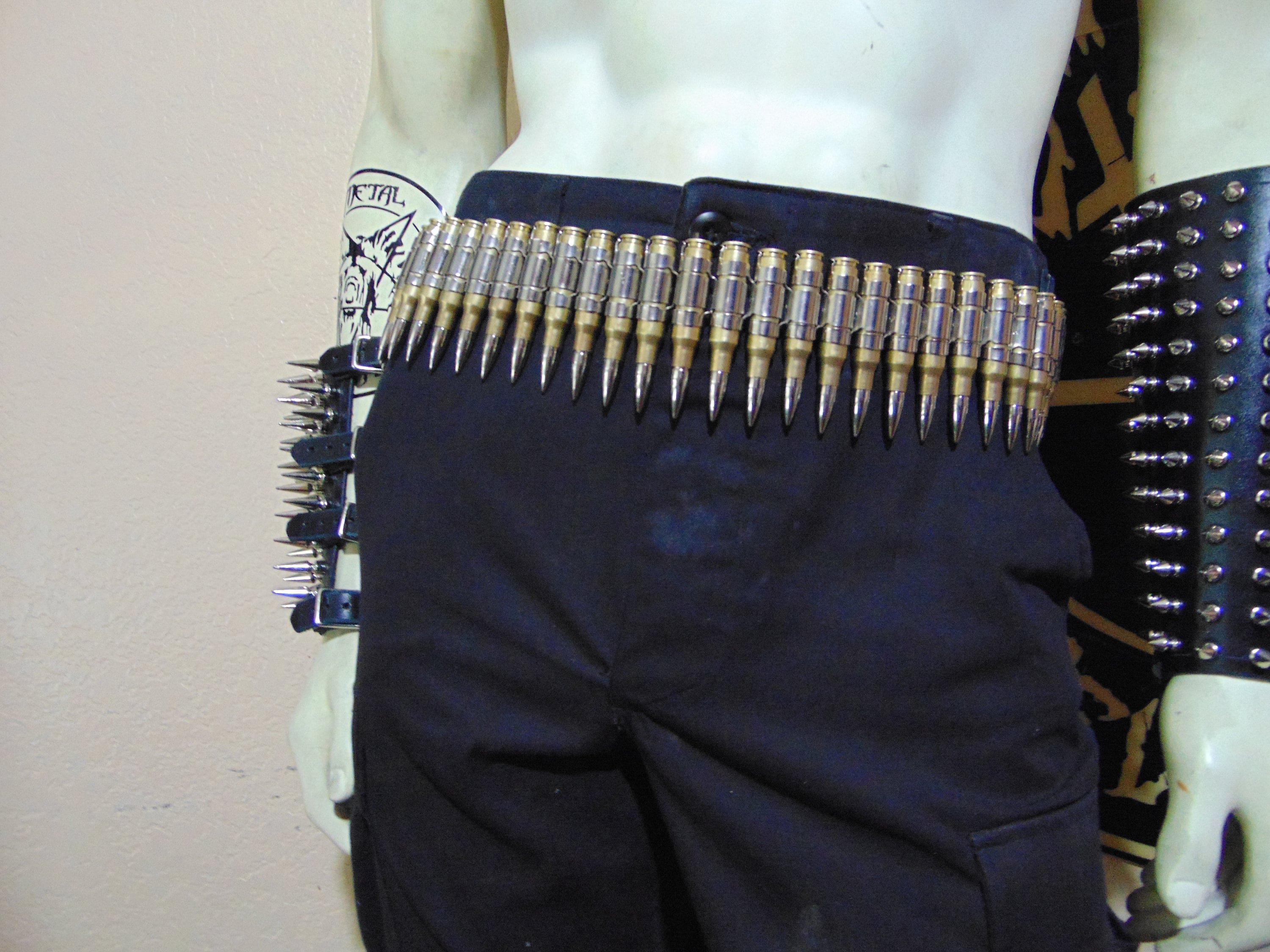 SYMPHONY METAL M60 Bullet Belt Brass Shell Black Link 004 - Etsy