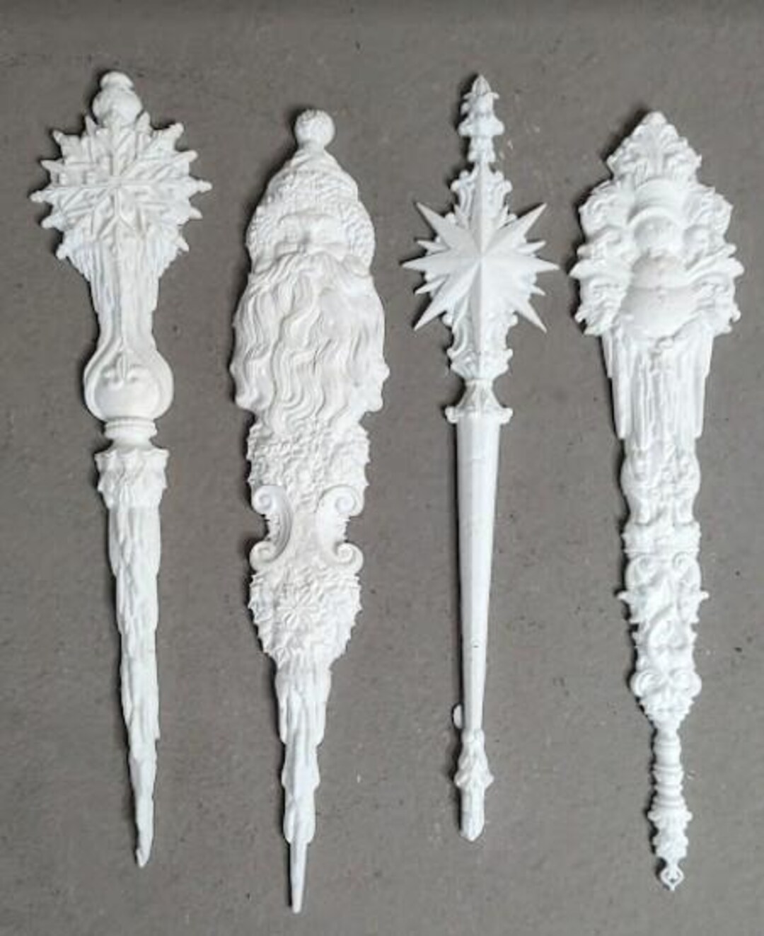 Christmas Tapers Resin Castings – Set of 4 (MOULD NOT INCLUDED) - Etsy