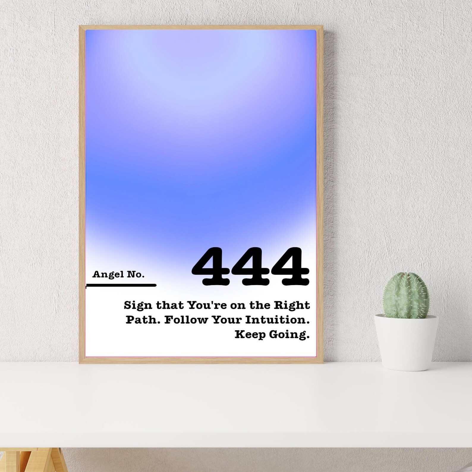 444 Angel Number Printable Poster Manifestation Energy 444 | Etsy