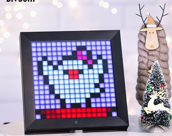 Pixel Led Clock - Etsy