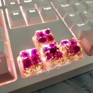 Flower Keycaps, Handmade Sunflower Resin Keycaps, Cherry Switch - Etsy