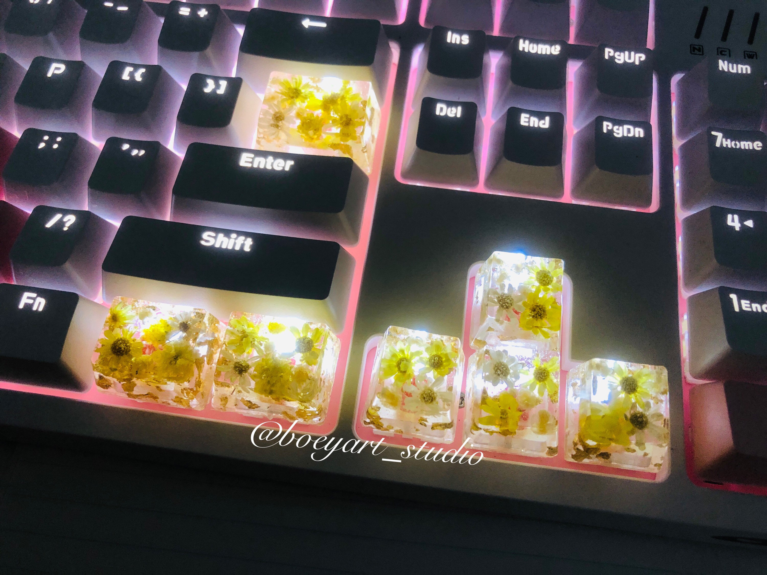 Flower Resin Keycaps at Edna Weiss blog