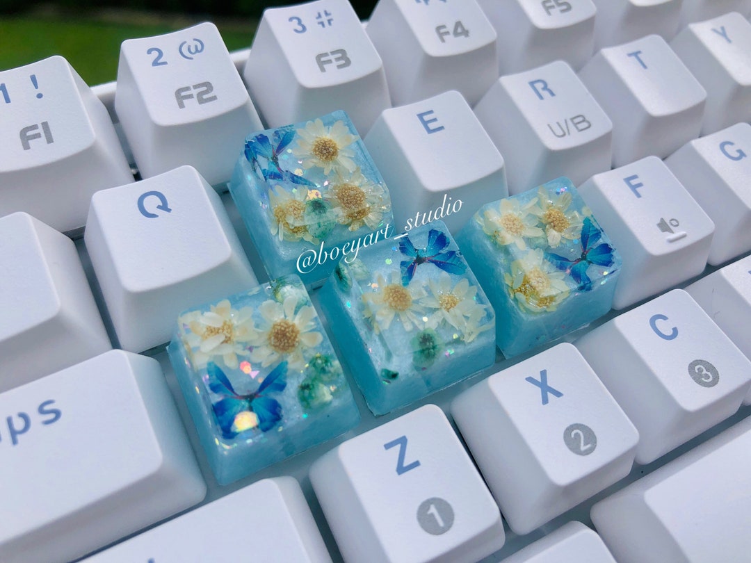 Butterfly Keycaps, Flowers Keycaps, Gaming Keyboards, Cherry Switch - Etsy