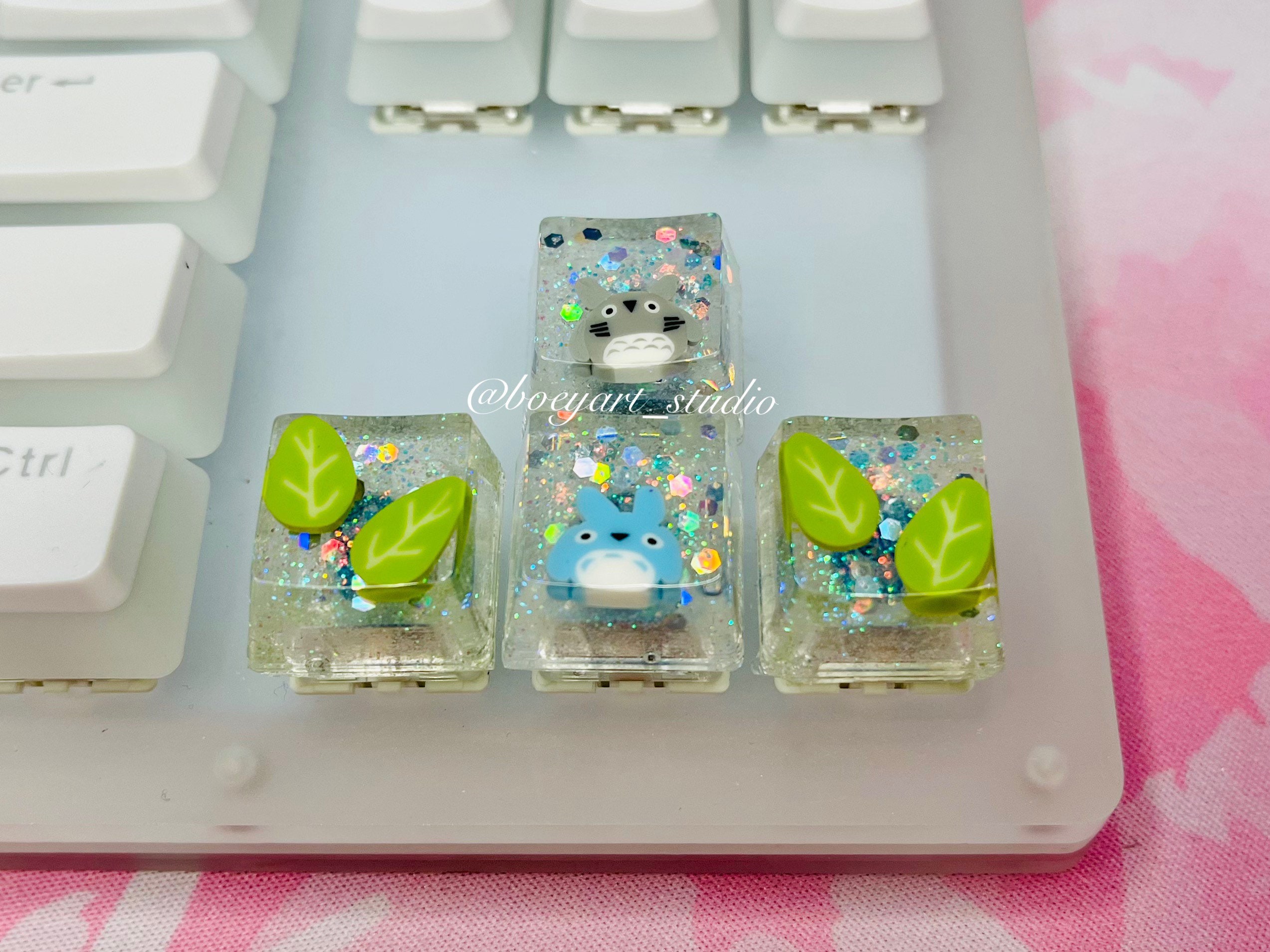 Totoro Keycaps Handmade Resin Keycaps Gaming Keycaps - Etsy Australia