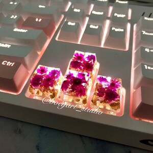 Flower Keycaps, Handmade Sunflower Resin Keycaps, Cherry Switch - Etsy