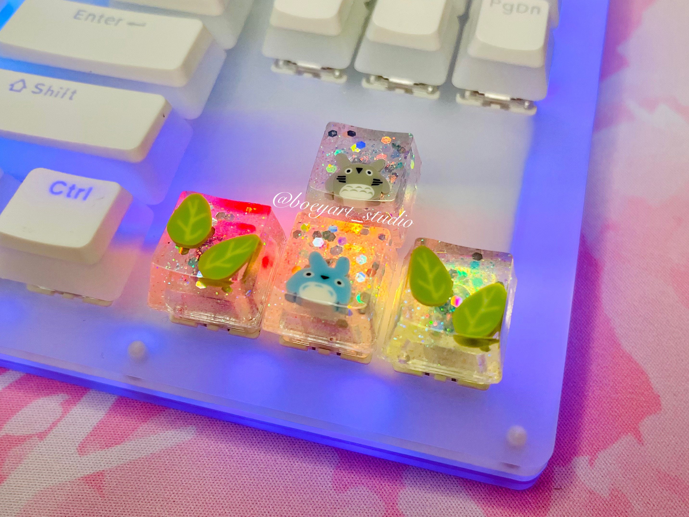 Totoro Keycaps Handmade Resin Keycaps Gaming Keycaps - Etsy Australia