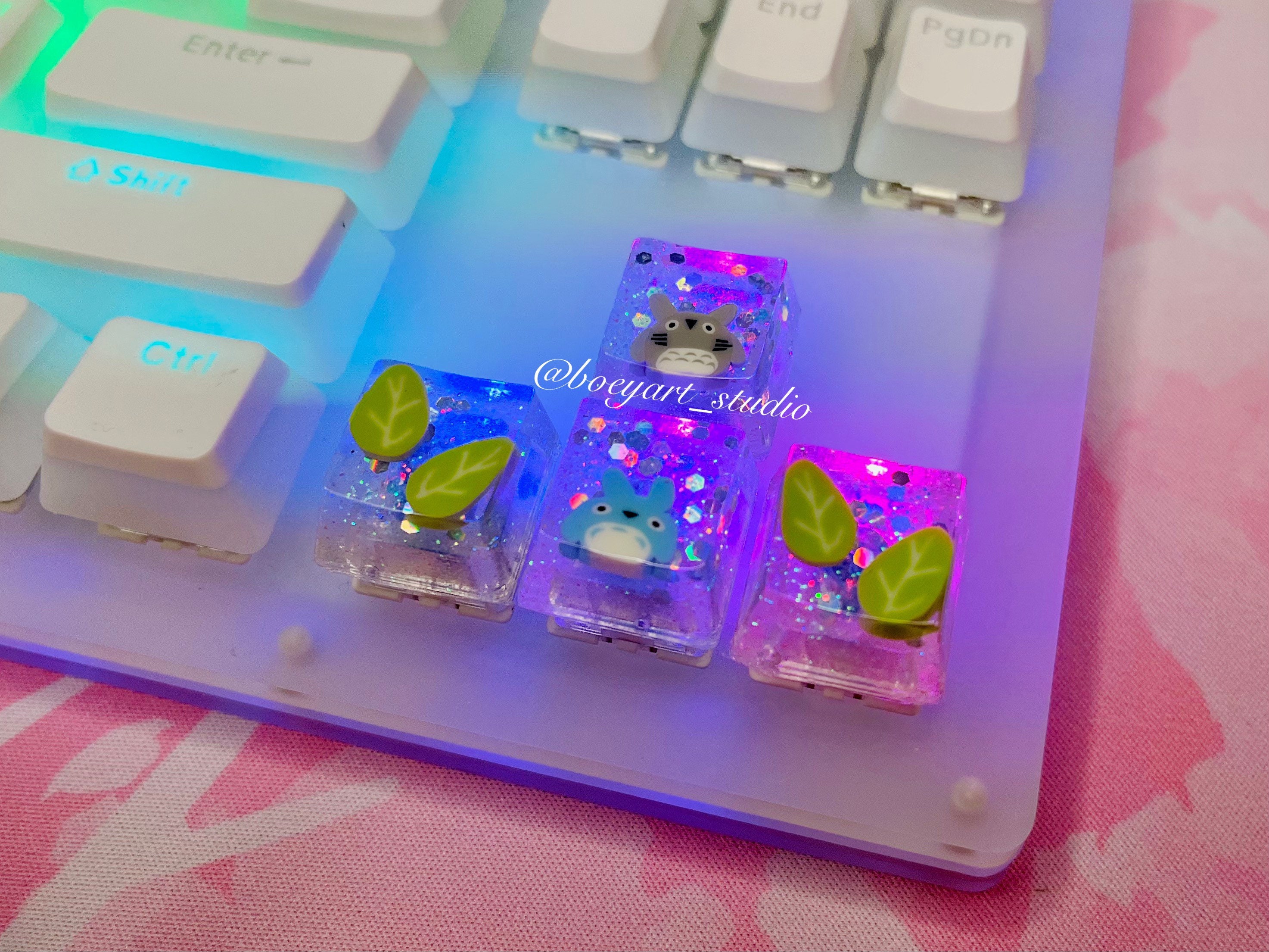 Totoro Keycaps Handmade Resin Keycaps Gaming Keycaps - Etsy Canada