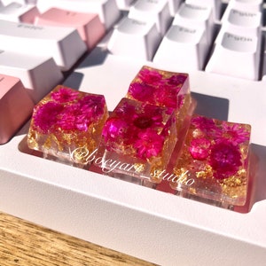 Flower Keycaps, Handmade Sunflower Resin Keycaps, Cherry Switch - Etsy