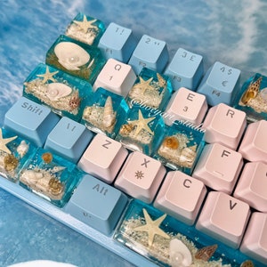 Ocean Keycaps, Handmade Resin Keycaps, Cherry Switch - Etsy