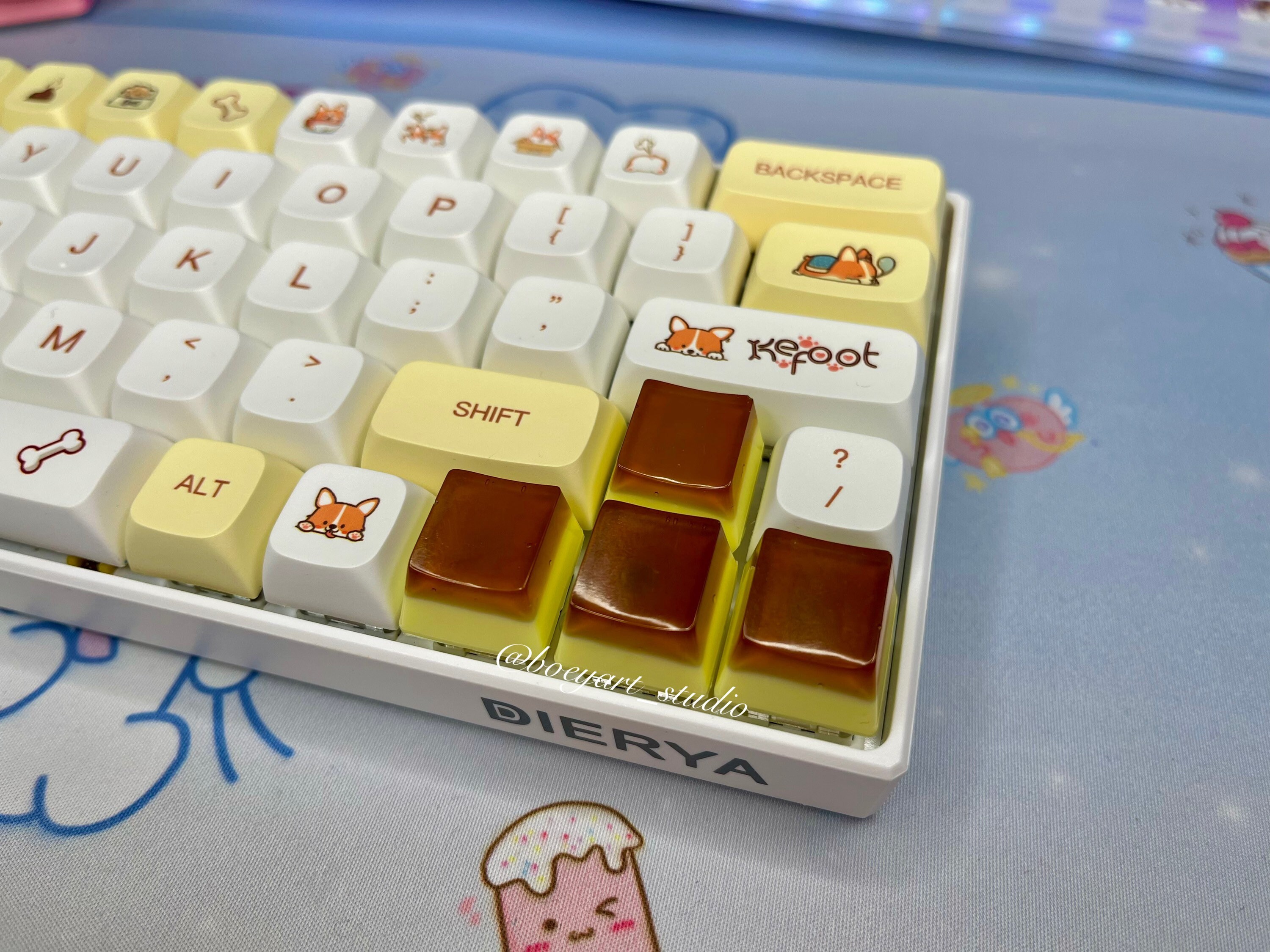Pudding Keycaps Handmade Resin Keycaps Mechanical Keyboard - Etsy