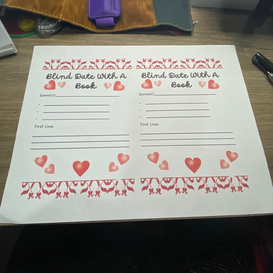 Blind Date With A Book Labels | Printables - Etsy