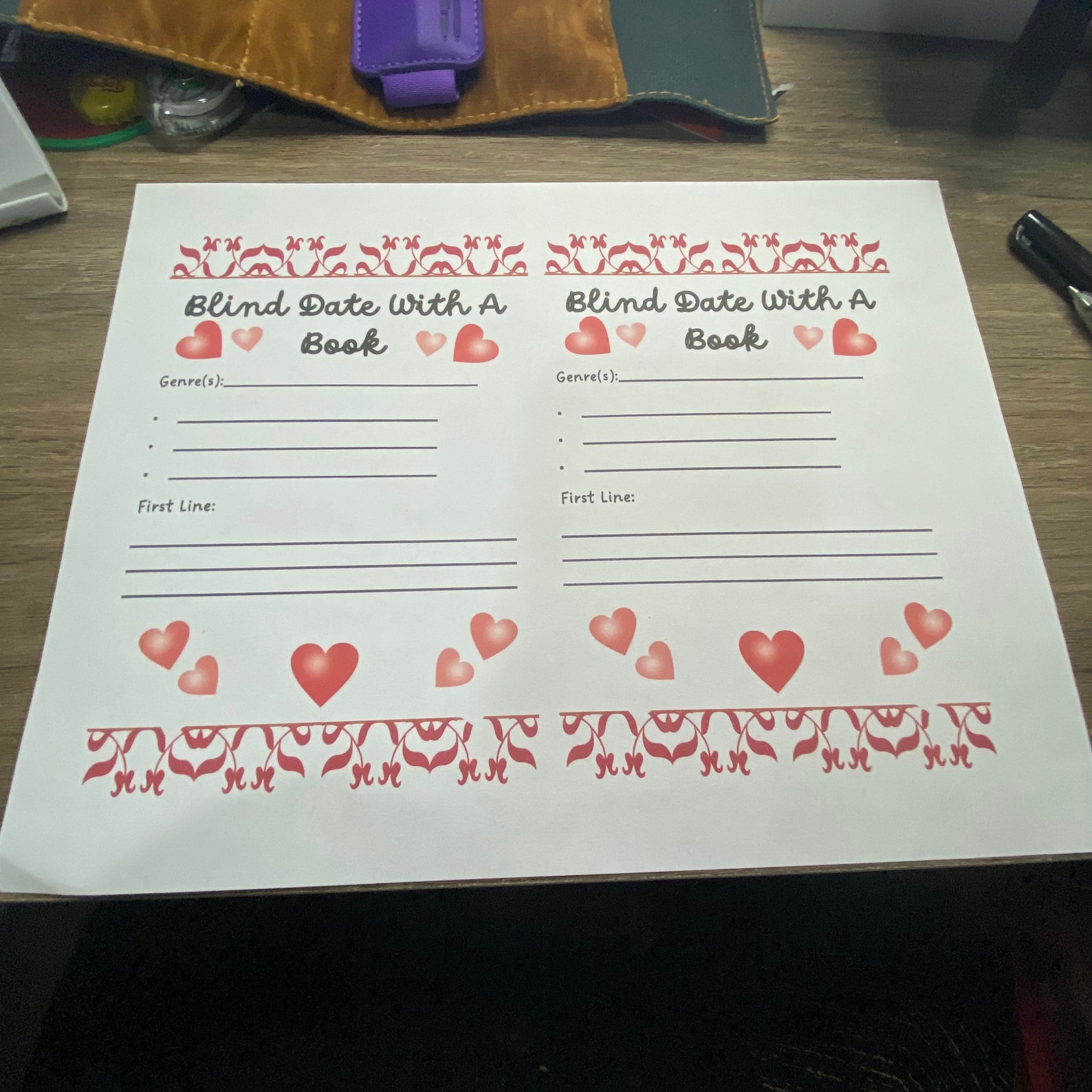 Blind Date With A Book Labels | Printables - Etsy