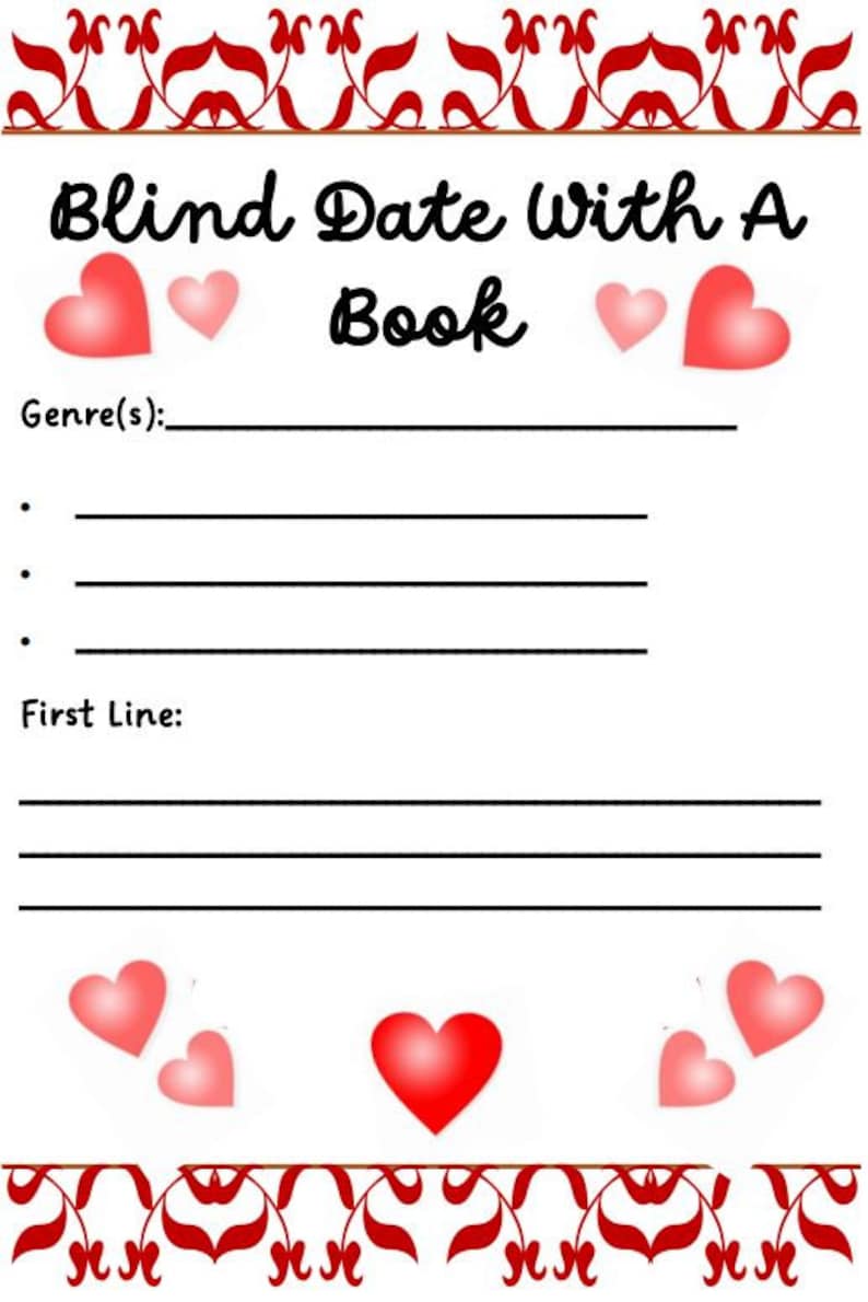 Blind Date With A Book Labels | Printables - Etsy