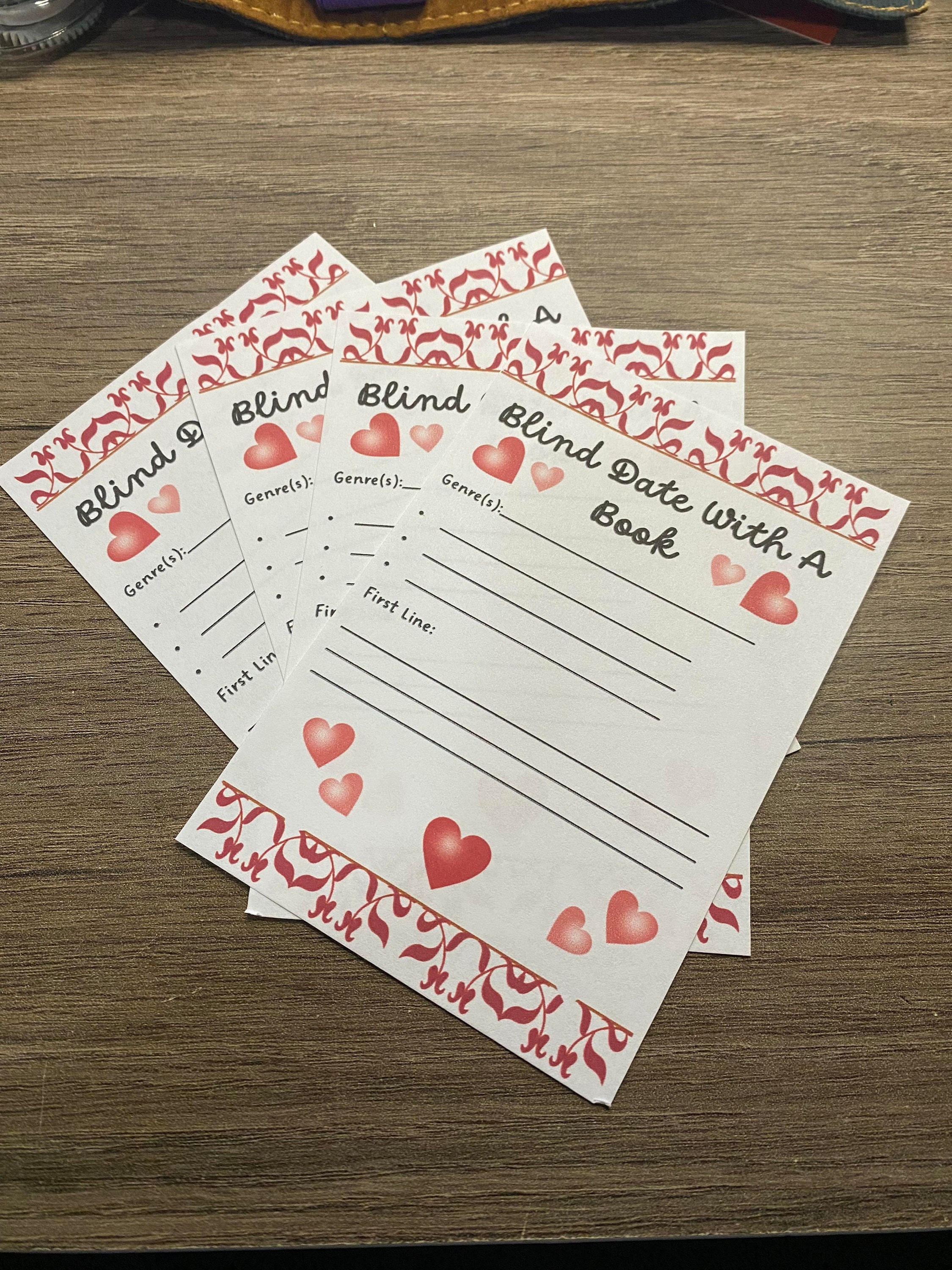 Blind Date With A Book Labels | Printables - Etsy