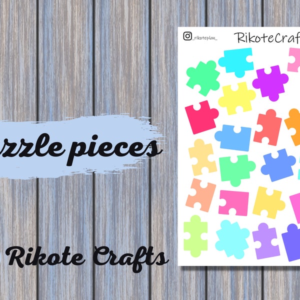 Puzzle Sticker - Etsy