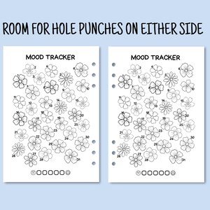 Printable Mood Tracker for Spring Flower Mood Tracker Printable ...