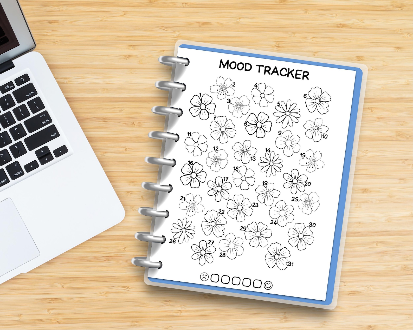 Printable Mood Tracker for Spring Flower Mood Tracker Printable ...