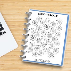 Printable Mood Tracker for Spring Flower Mood Tracker Printable ...