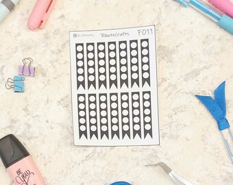 Home & Living Tools Circle Checklist Jewel Palette Checklist Sticker ...