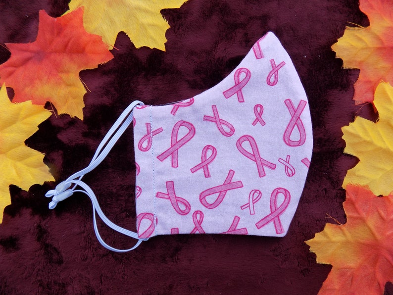 Breast Cancer Reusable Face Mask - Etsy