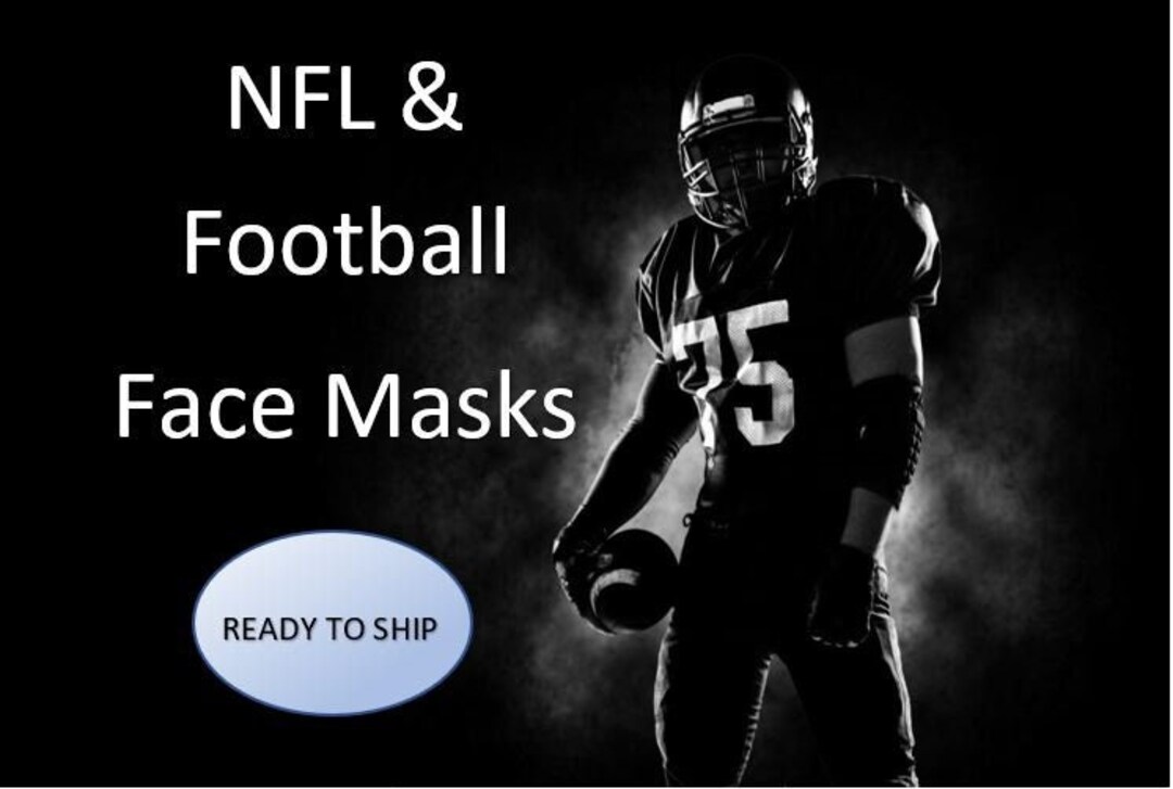 NFL & Football Reusable Face Masks - Etsy